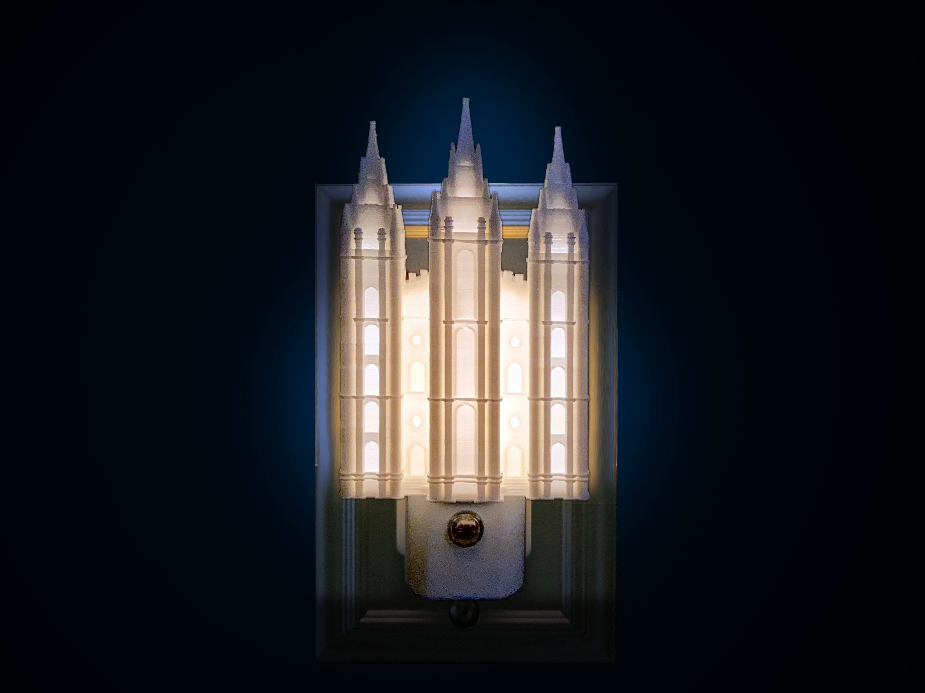 Salt Lake LDS Temple Night Light Gift, Wall Outlet: LED (Missionary, P ...